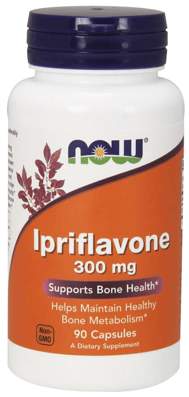 NOW Foods Ipriflavone 300mg 90 Veg Capsules - MarshallsHealthShop